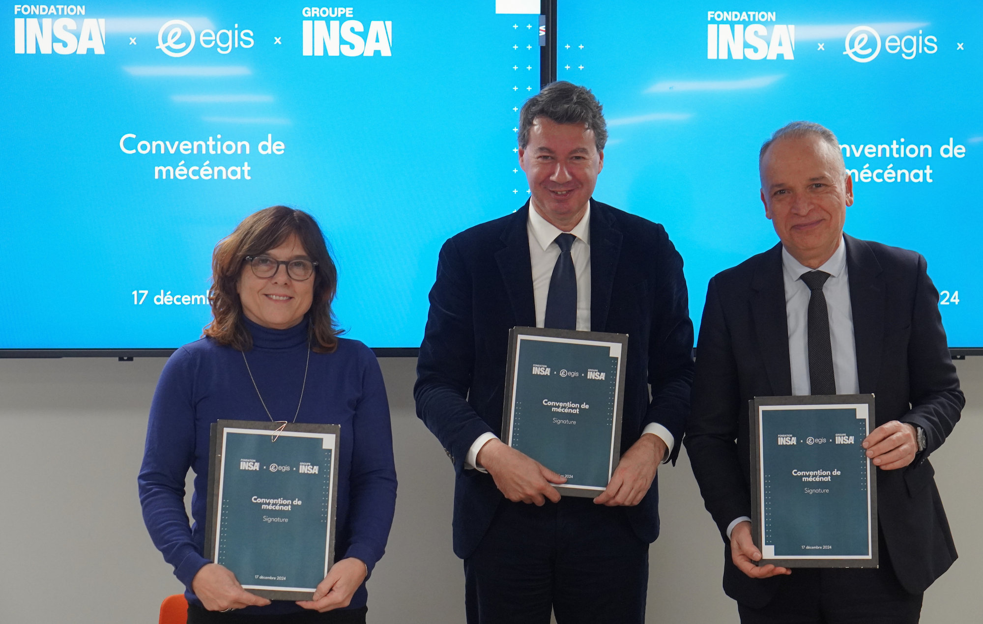 EGIS devient mécène de la Fondation INSA - Fondation Groupe INSA